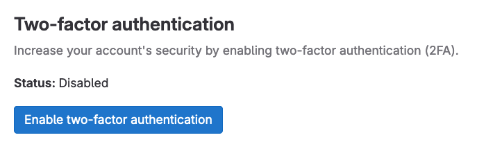 How do I set up Two-Factor Authentication in GitLab